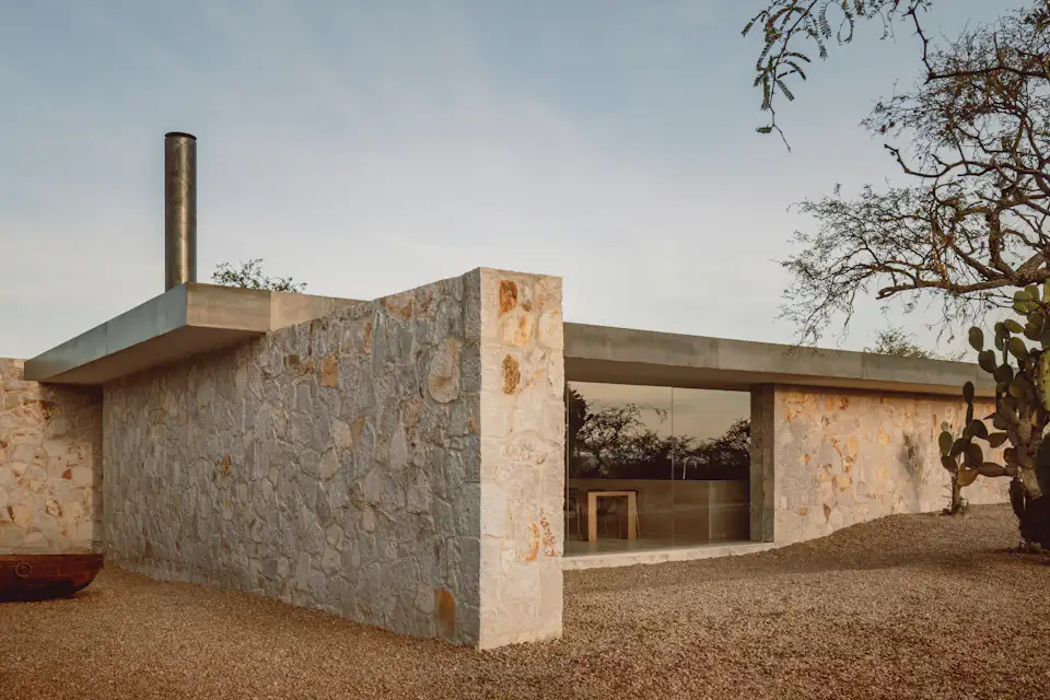 Photo 7 of 16 in In Mexico, Monolithic Stone Walls Make for a Home as ...