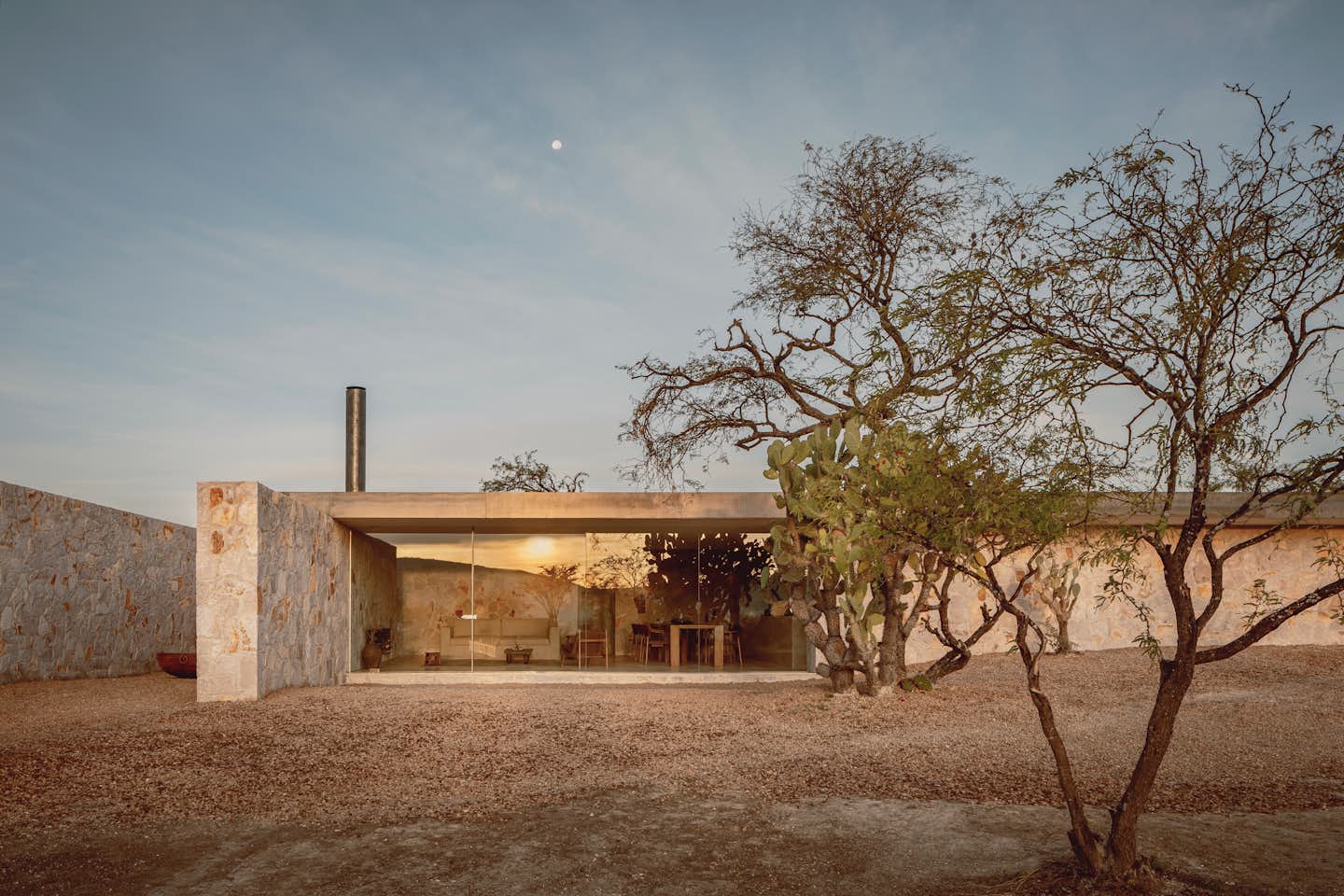 Photo 3 of 16 in In Mexico, Monolithic Stone Walls Make for a Home as ...