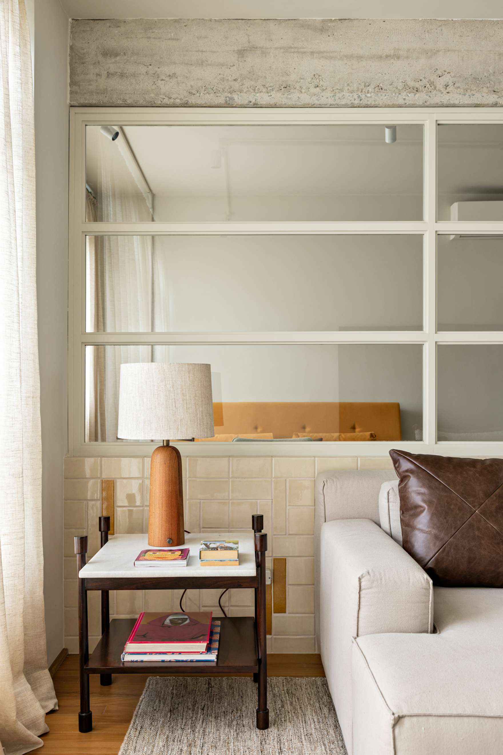 Photo 6 of 22 in Creamy Tile Polishes Up a Brazil Apartment’s Rough ...