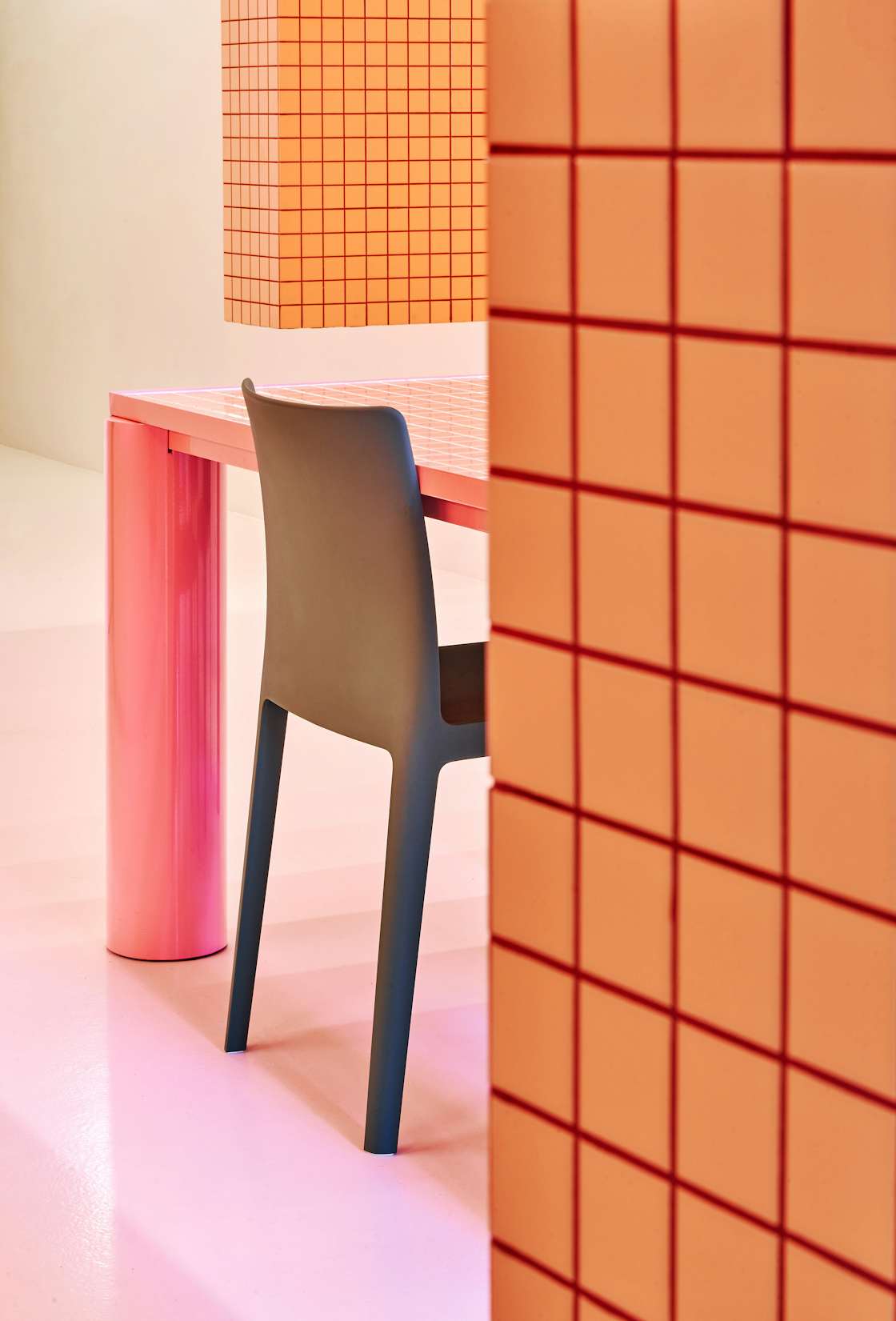 Photo 6 of 16 in ’80s-Inspired Neon Tile Gives a Madrid Apartment a ...