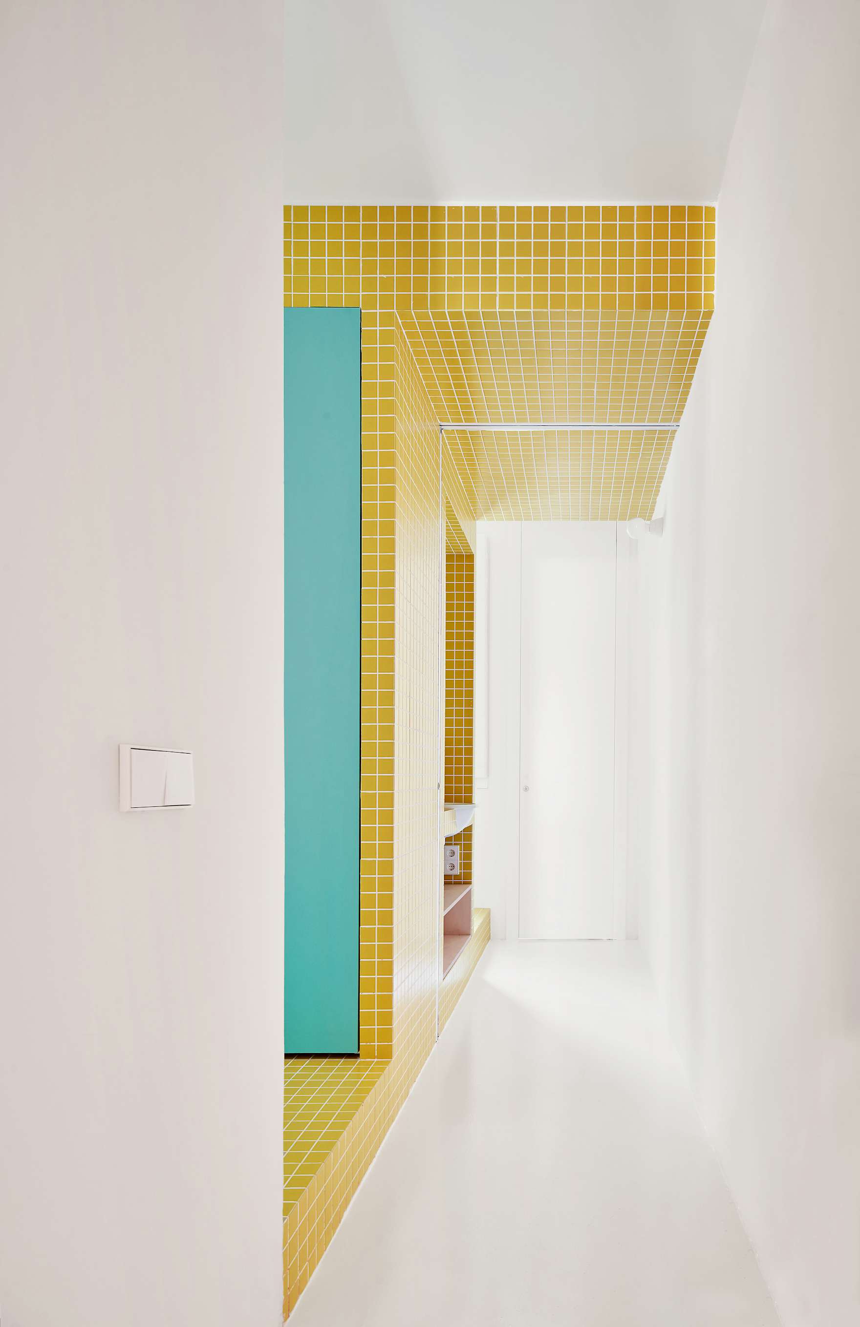 Photo 15 of 16 in ’80s-Inspired Neon Tile Gives a Madrid Apartment a ...