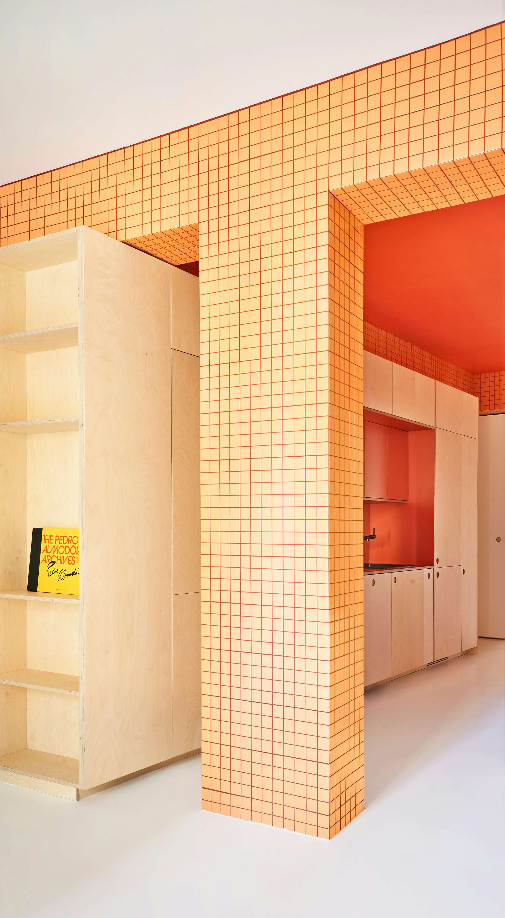 Photo 7 of 16 in ’80s-Inspired Neon Tile Gives a Madrid Apartment a ...