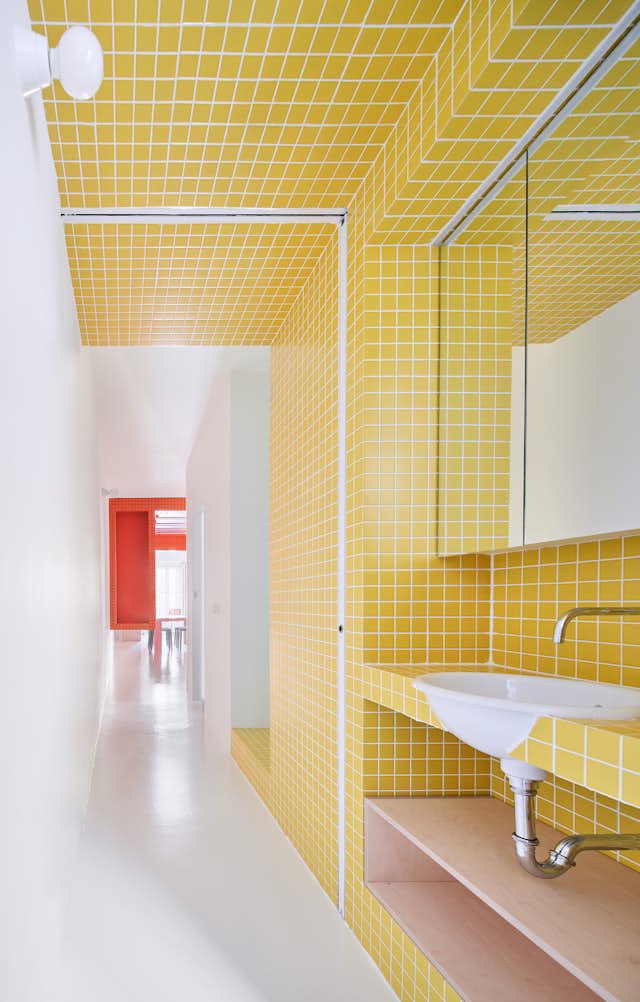 Photo 16 of 16 in ’80s-Inspired Neon Tile Gives a Madrid Apartment a ...