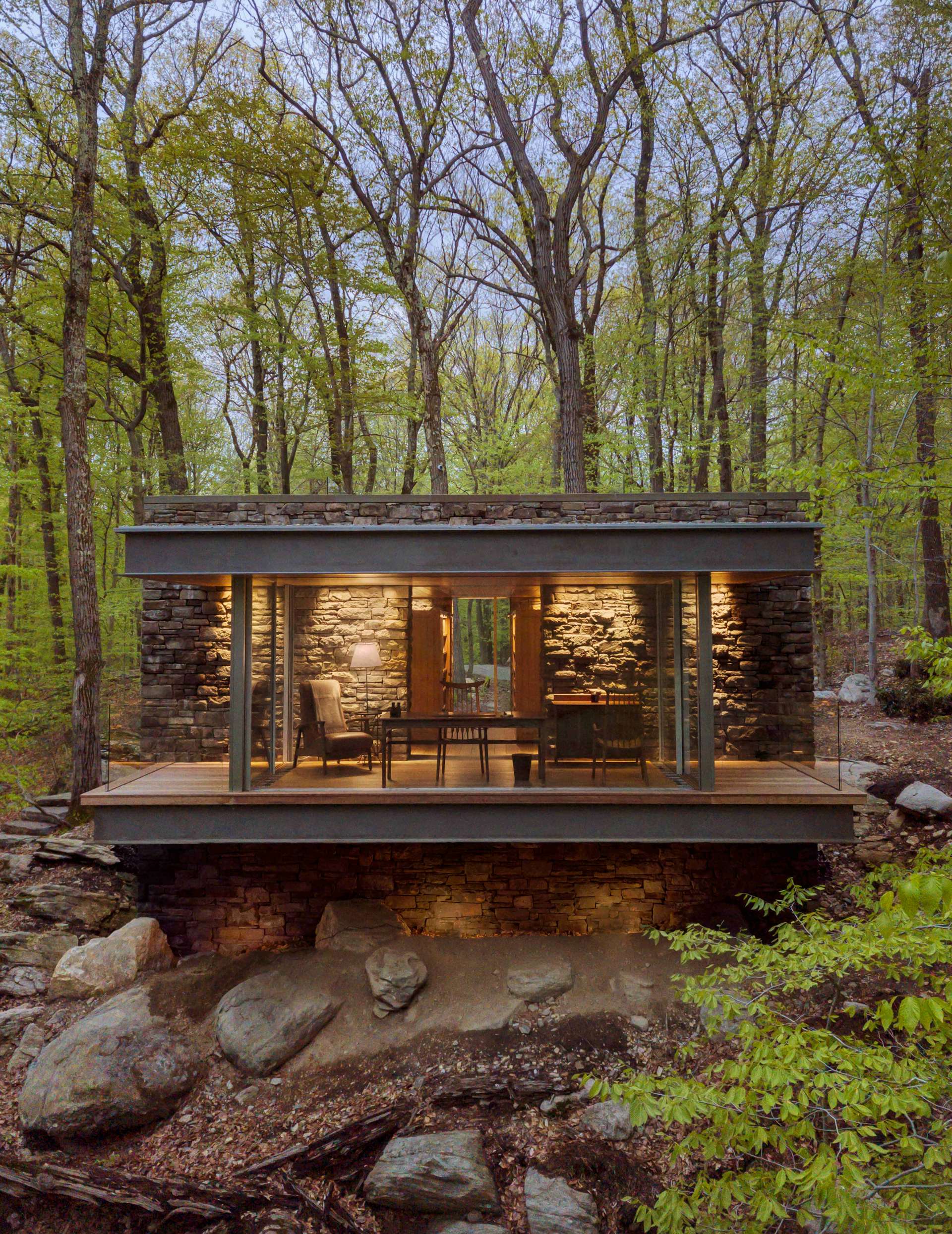 Photo 4 of 14 in This Walden Pond–Inspired Writer’s Studio Holds a ...