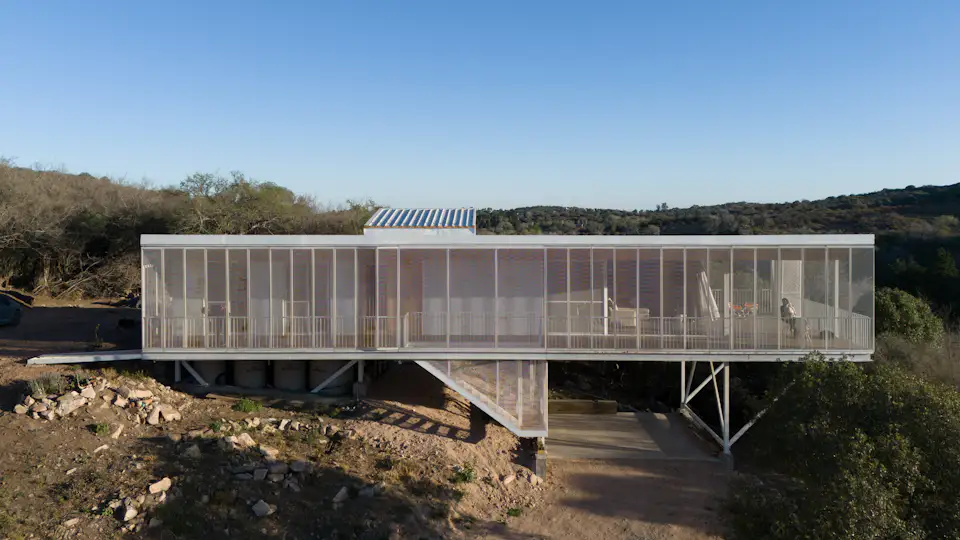 Photo 3 of 15 in Moveable Screens Let the Owners of This Prefab Home ...