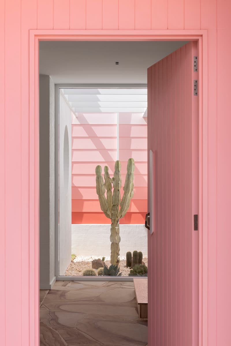 Photo 7 of 23 in This Elevated Australian Beach Shack Has a Vaporwave Sunset Facade - Dwell