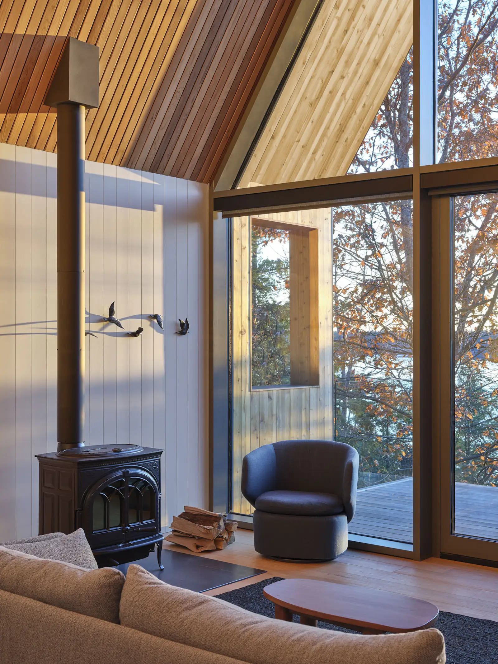 This Compact Canadian Home Reimagines The Classic Log Cabin - Dwell