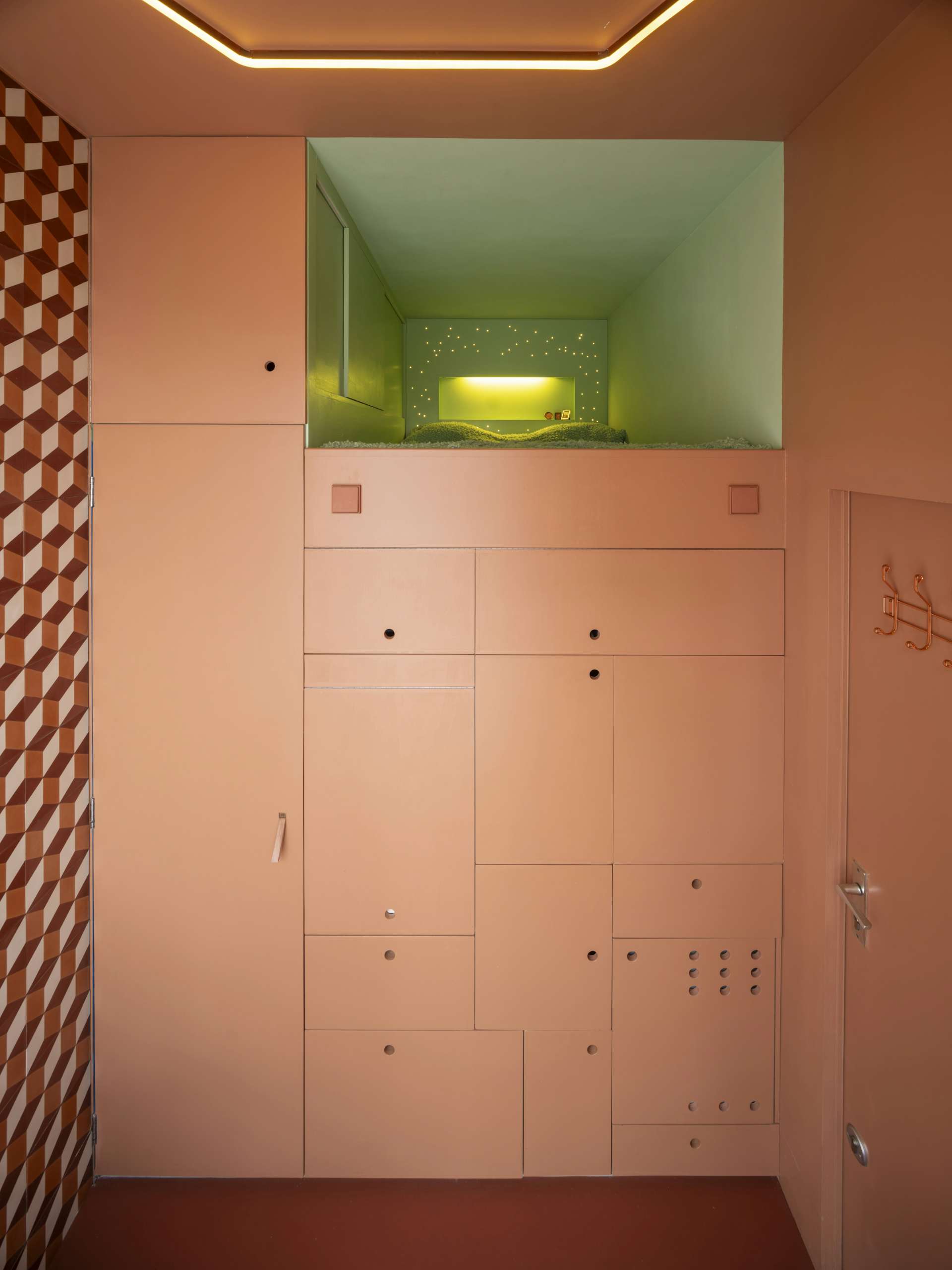 Photo 3 of 13 in This 75-Square-Foot Apartment Fits Two Infrared Saunas ...