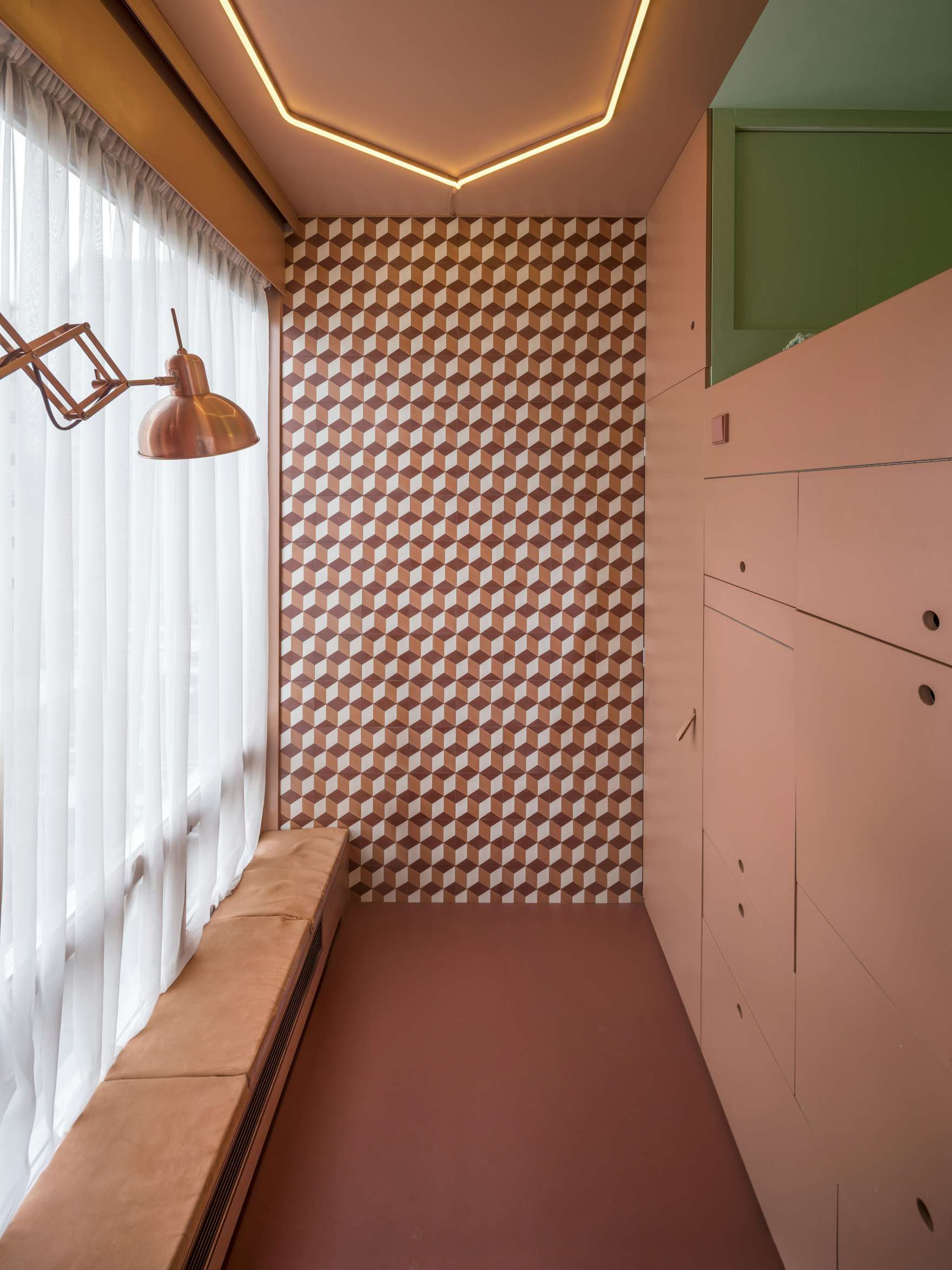 Photo 3 of 13 in This 75-Square-Foot Apartment Fits Two Infrared Saunas ...