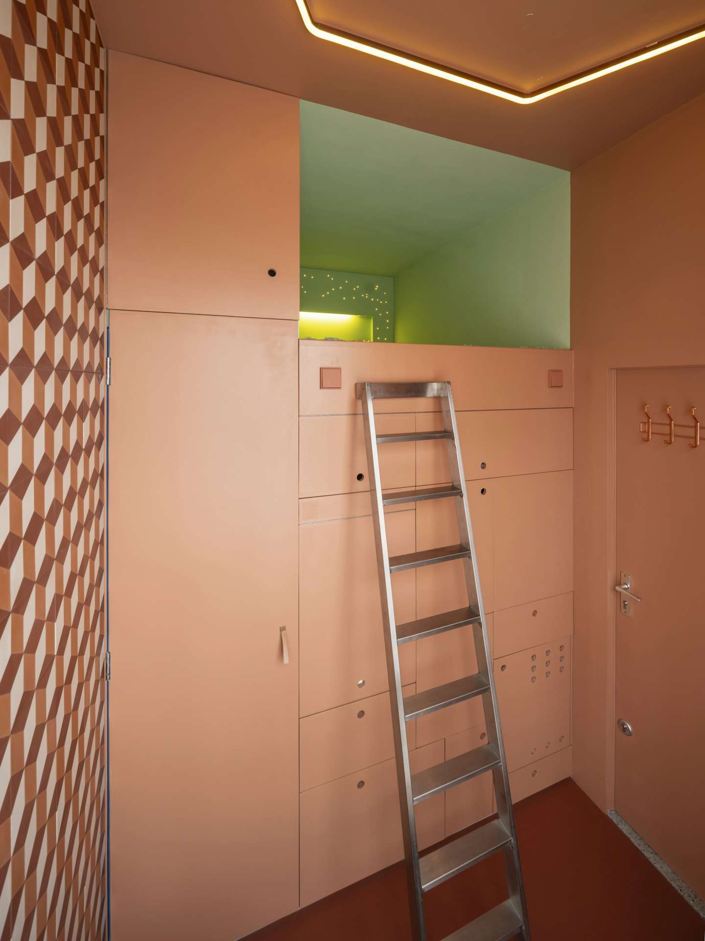 Photo 6 of 13 in This 75-Square-Foot Apartment Fits Two Infrared Saunas ...