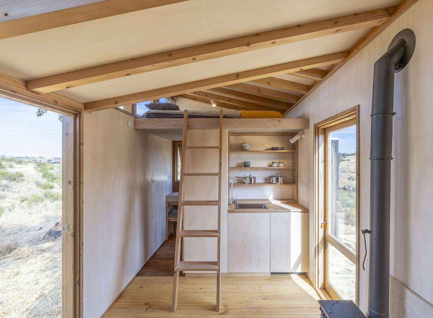 Photo 12 of 19 in A Trio of Tiny Homes Provide Views of Portugal's Best Stargazing - Dwell