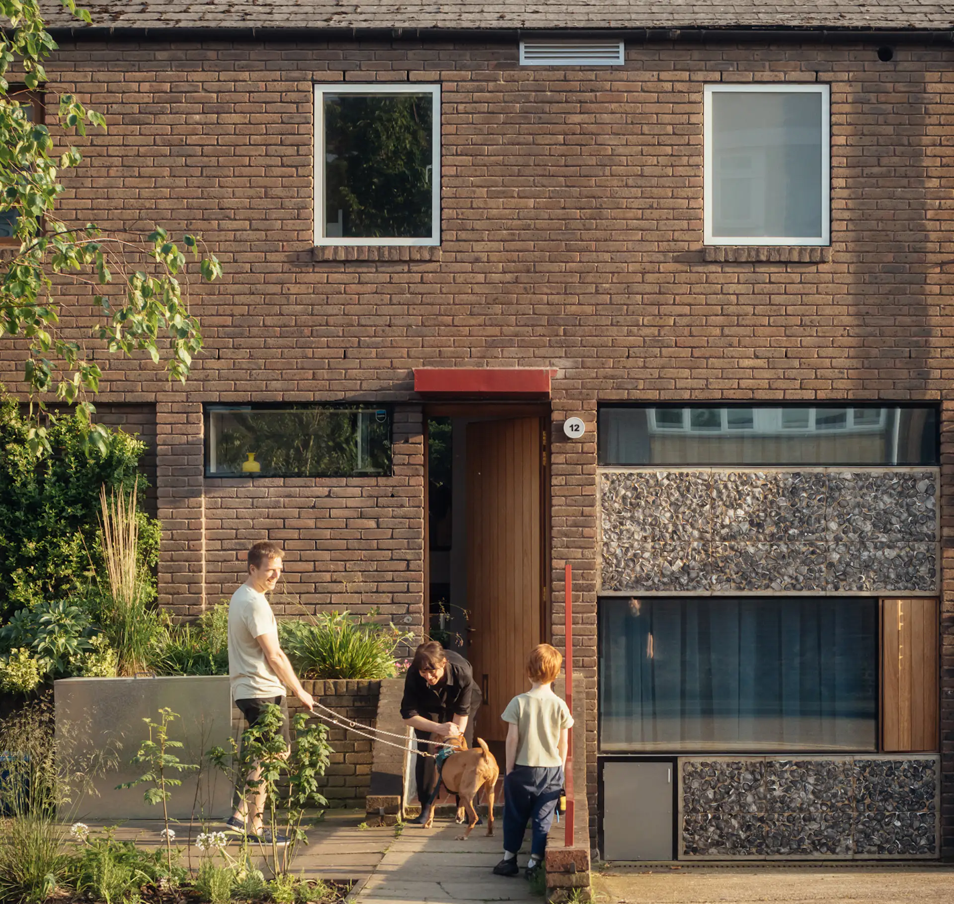 Photo 1 of 15 in Red Steel and Brick Enliven a ’70s Row House ...