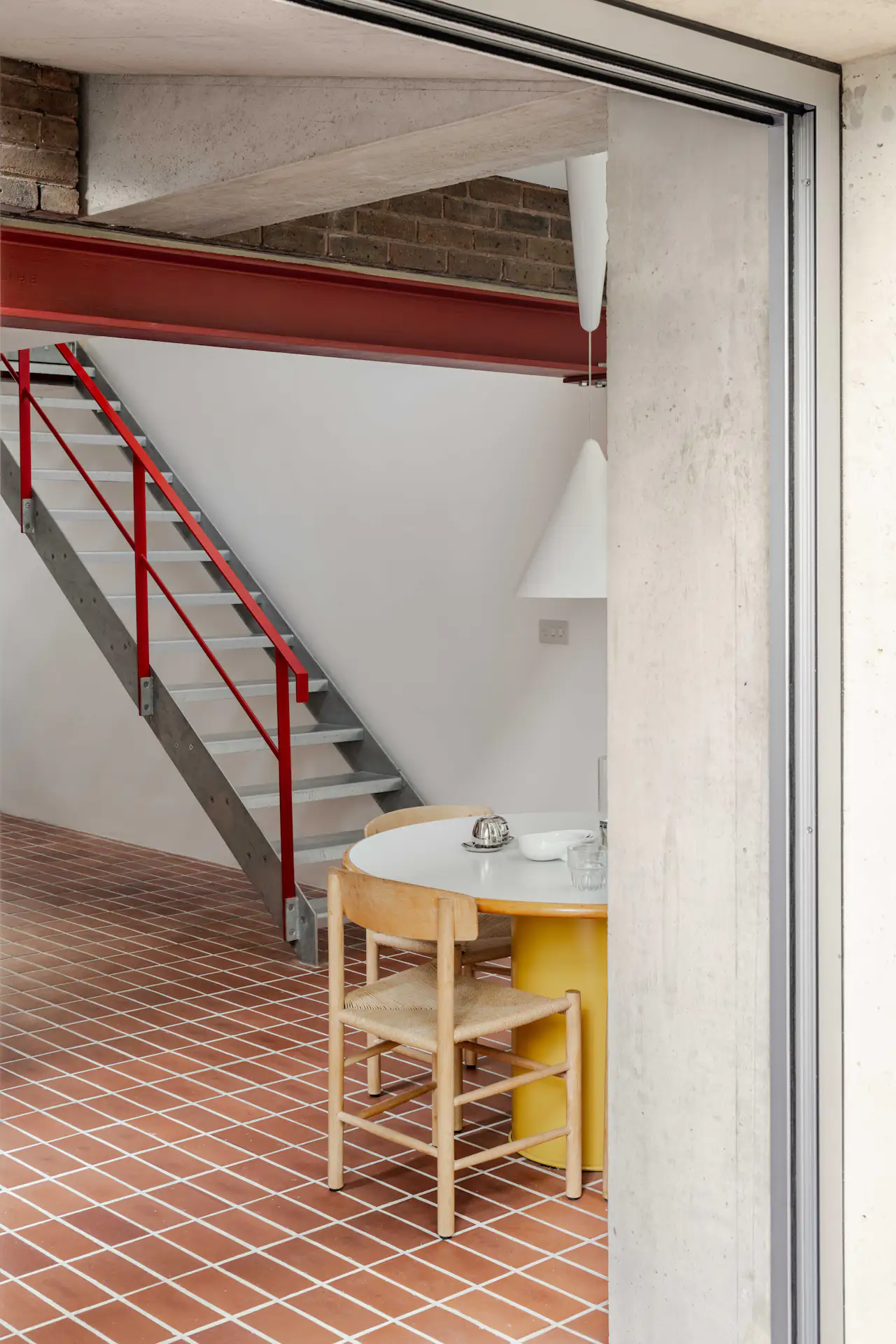 Photo 6 of 15 in Red Steel and Brick Enliven a ’70s Row House ...