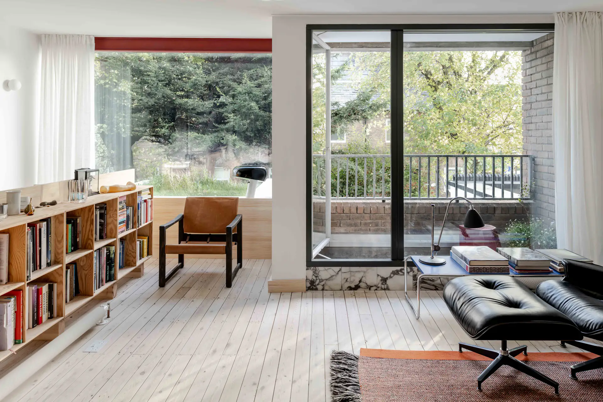 Photo 13 of 15 in Red Steel and Brick Enliven a ’70s Row House ...