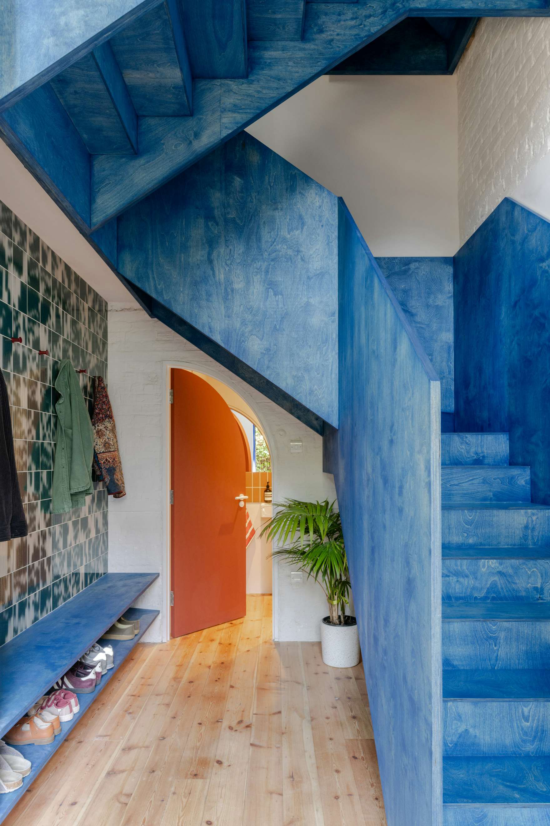 Photo 8 of 15 in An Electric-Blue Stair Energizes a Tired London Coach ...