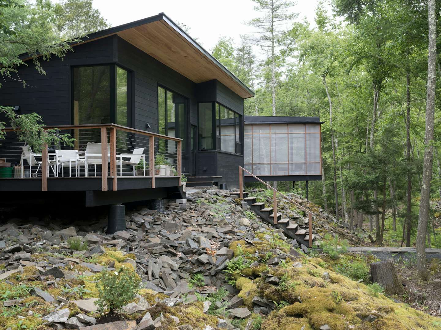 They Camped Out for Two Years to Build a Home in a Catskills Quarry - Dwell