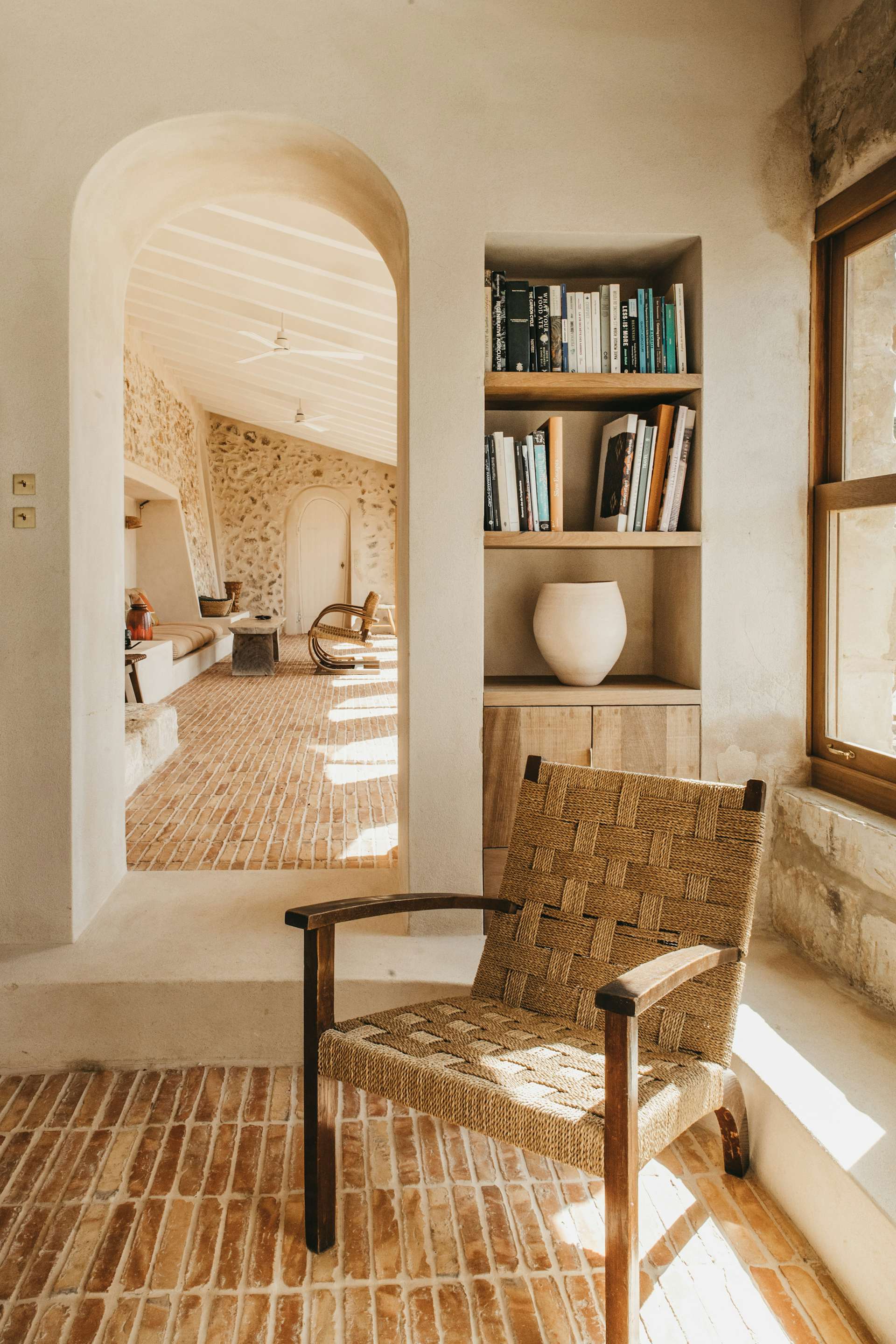 Photo 7 of 14 in A Spanish Farmhouse Was in Ruins. Bright Yellow ...