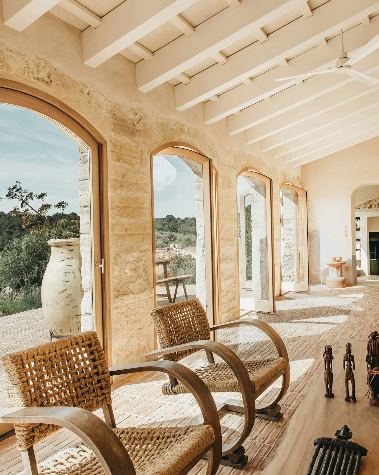 Photo 7 of 14 in A Spanish Farmhouse Was in Ruins. Bright Yellow ...
