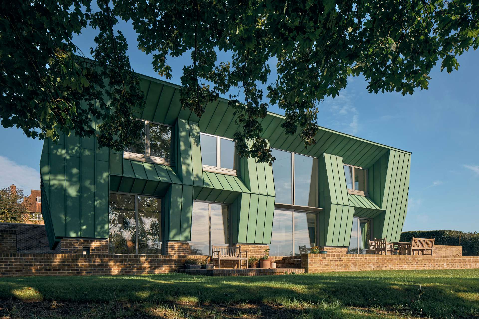 Photo 3 of 15 in This U.K. Home’s Oz-Green Shell Is Actually a ...