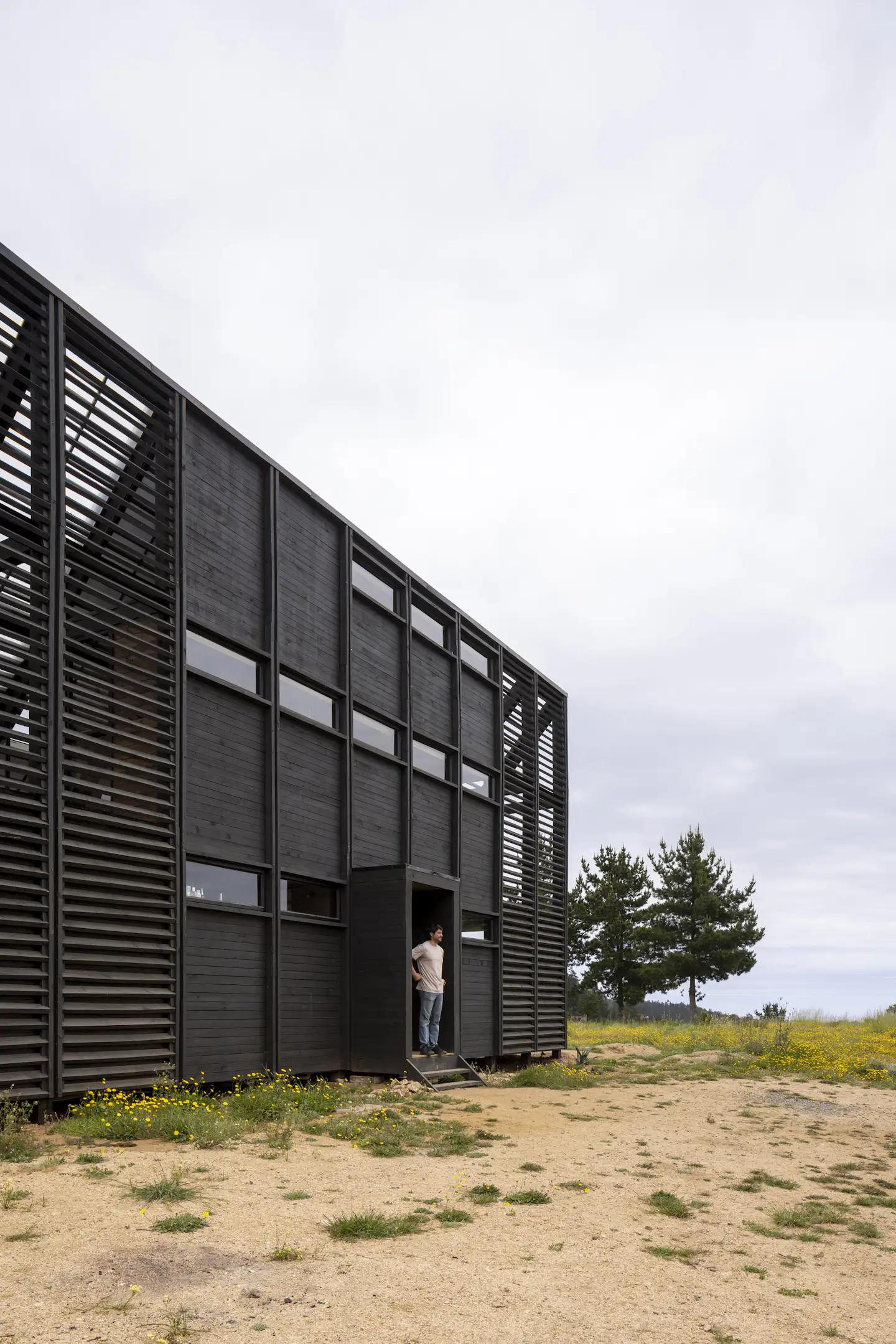 Photo 3 of 15 in A Wedge-Shaped Cabin Braces for Wind on the Chilean ...