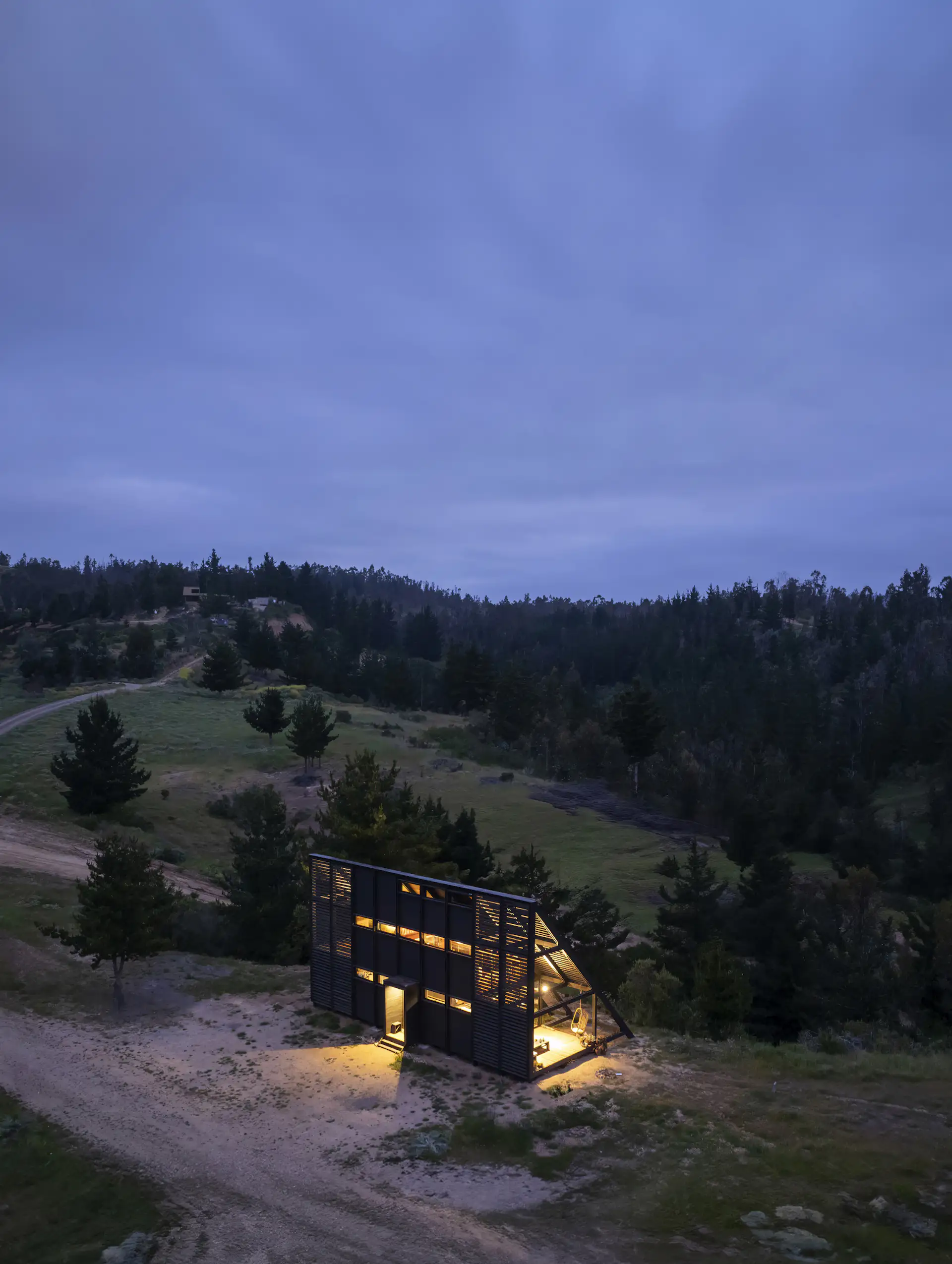 Photo 14 of 15 in A Wedge-Shaped Cabin Braces for Wind on the Chilean ...