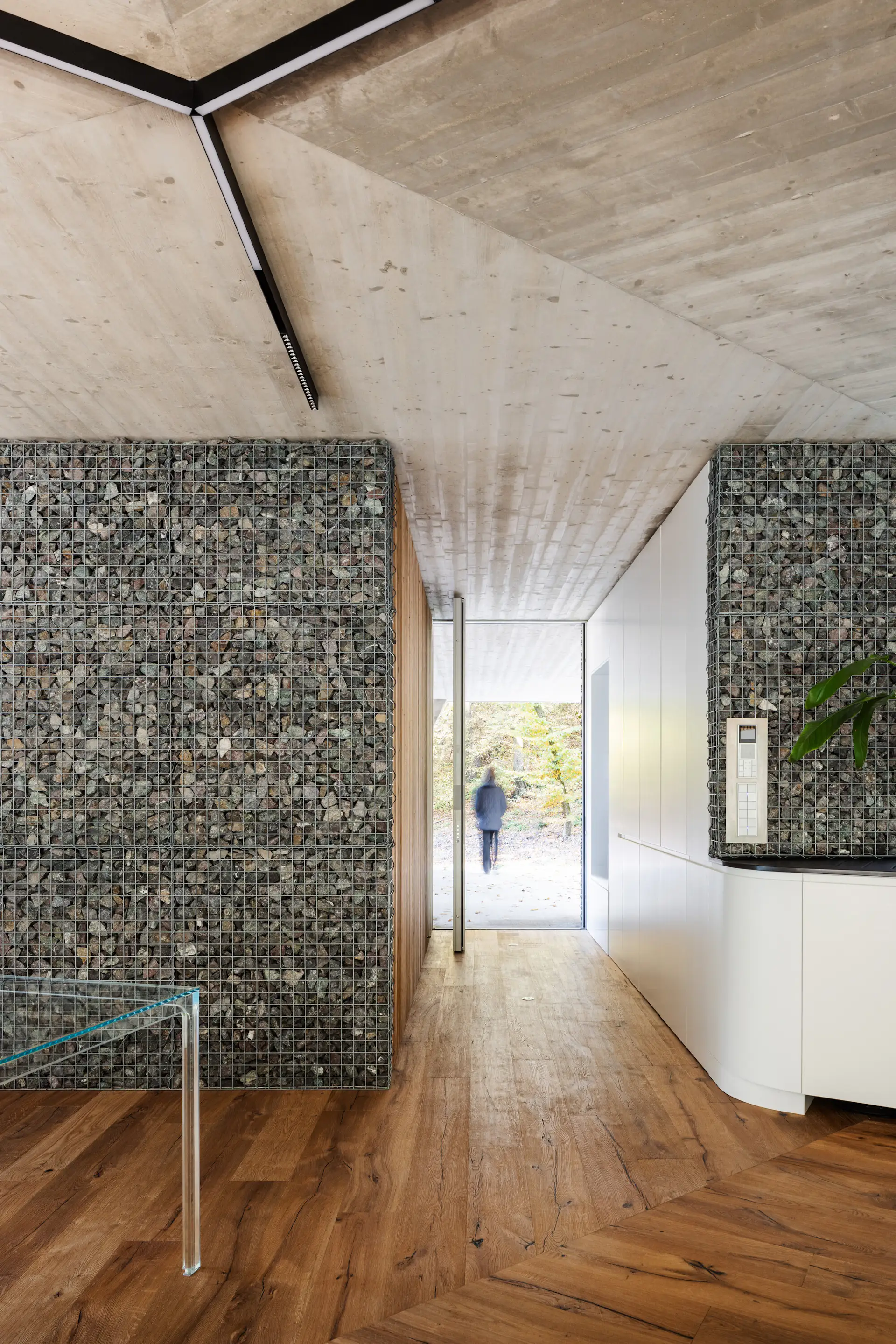 Photo 16 of 18 in Expanses of Glass Immerse This Y-Shaped Home in Its ...