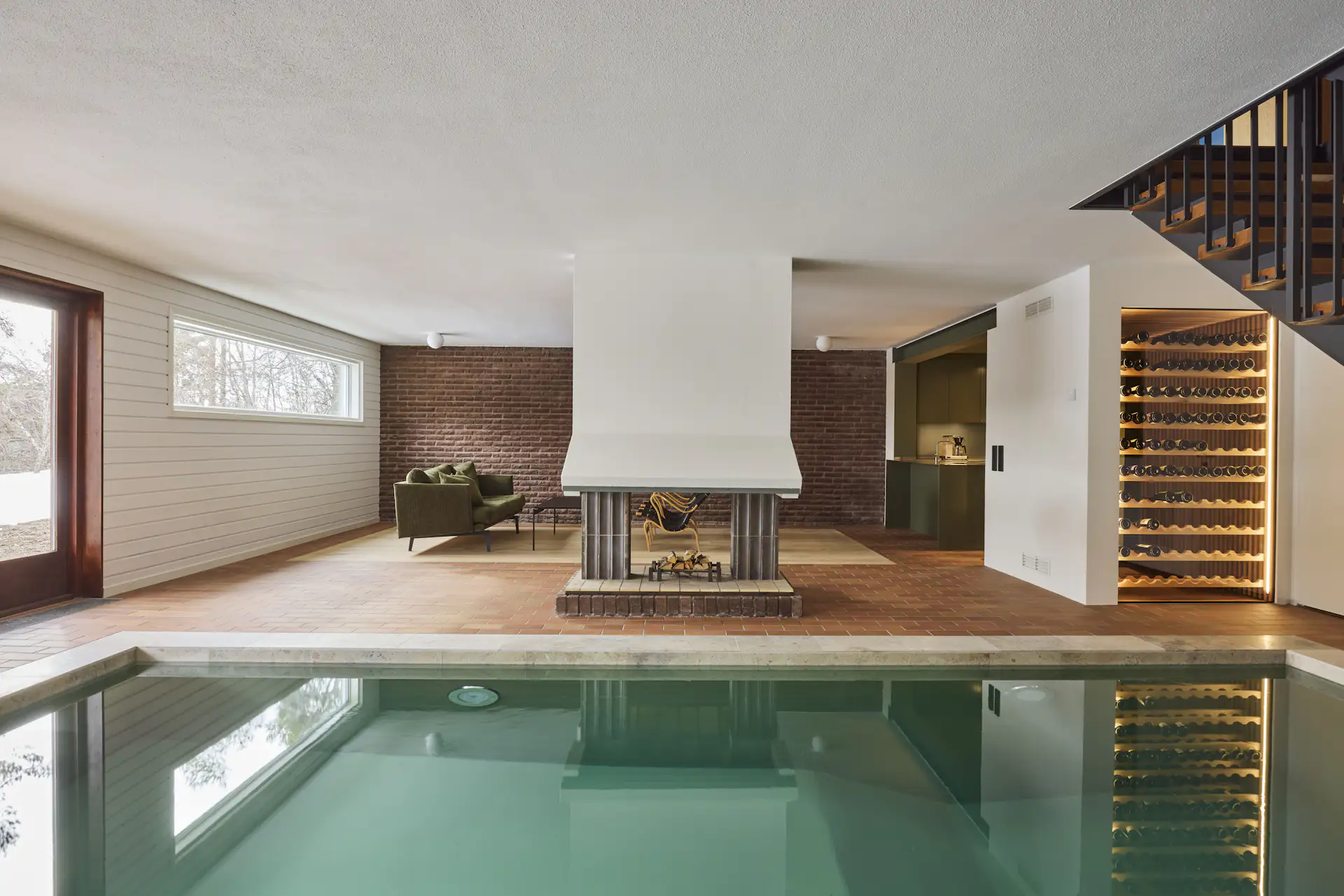 Photo 10 of 13 in Of Course the Kitchen Matches the Indoor Pool at This ...
