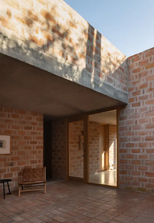 Photo 4 of 11 in This Brick House Melds Mexican and Nordic Traditions ...