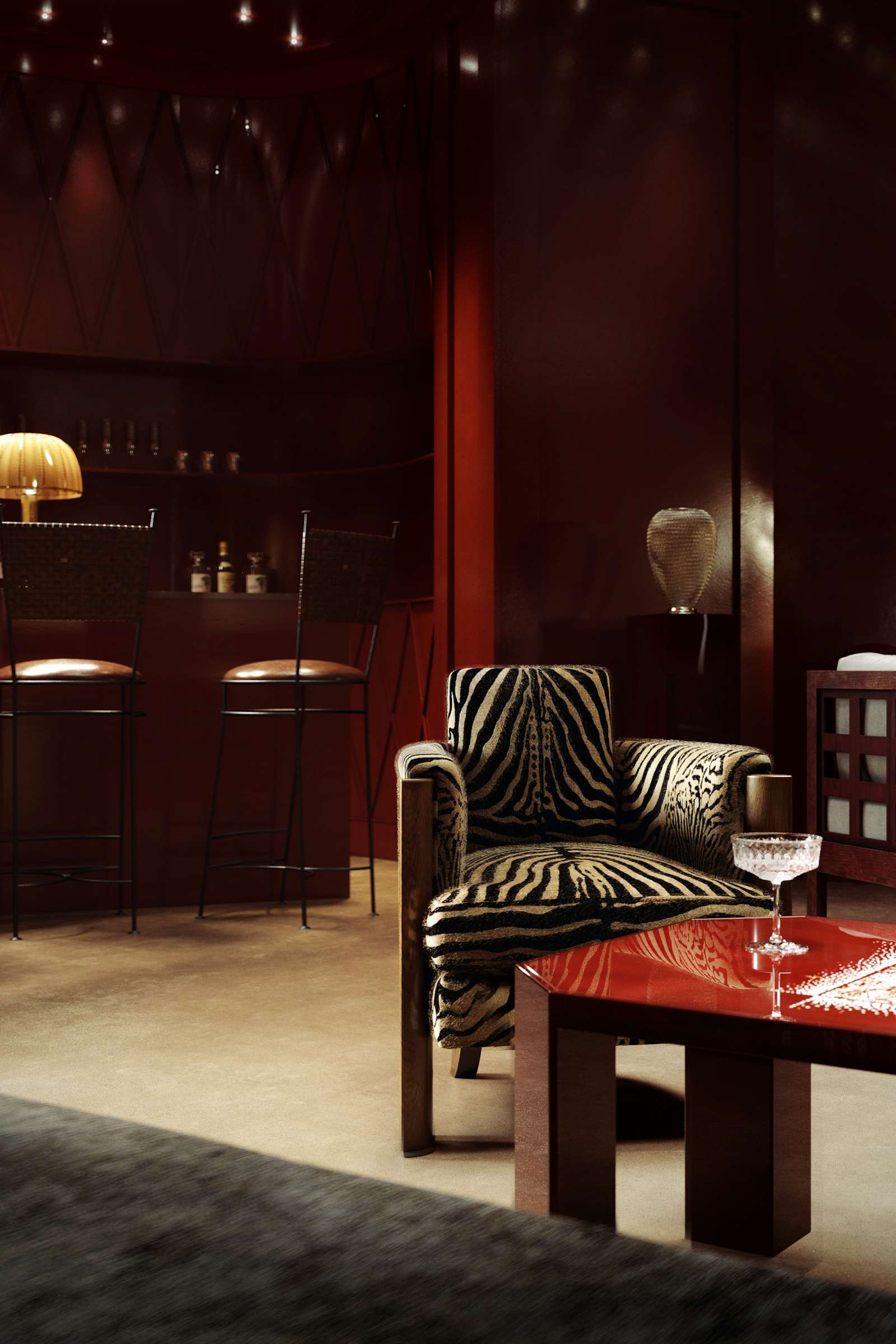 Photo 13 of 15 in Red Lounge by Sacha Ore - Dwell